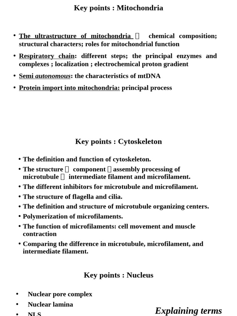 Key Points (Chapter 9-12) | PDF