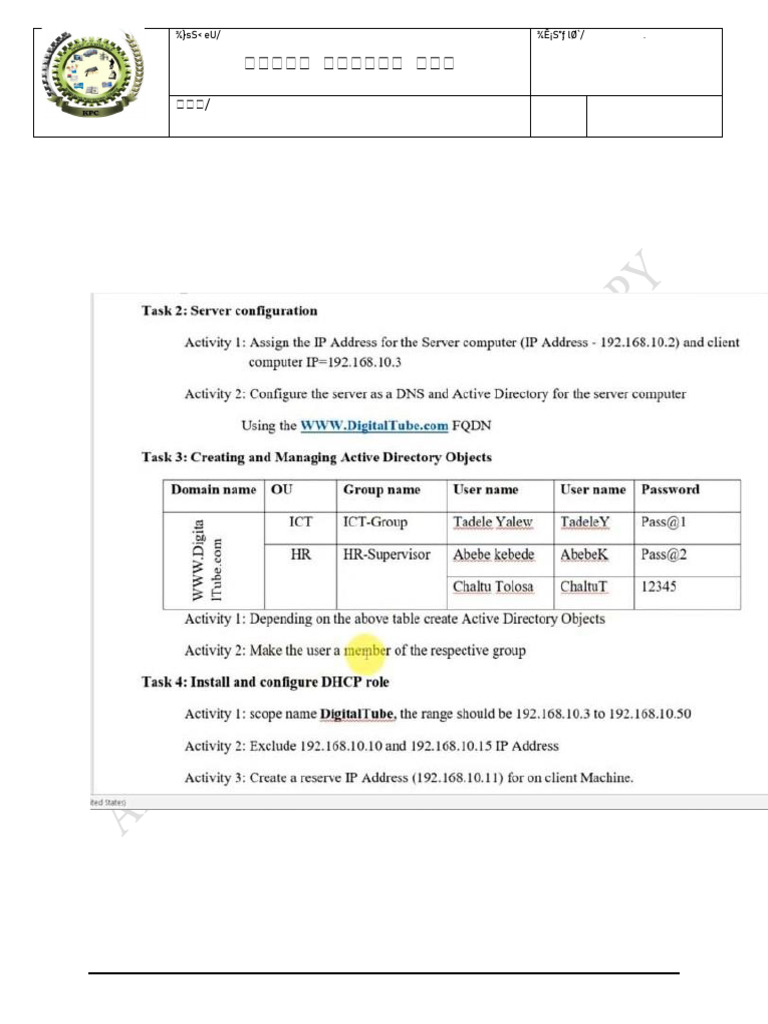 KPC-OF-OBT-009 - Monitor and Adminster Database Practical Exercise | PDF