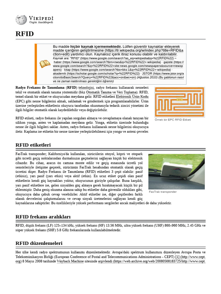 RFID | PDF