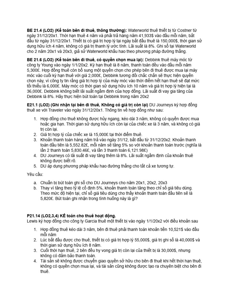 C5 C21 Bai Tap | PDF