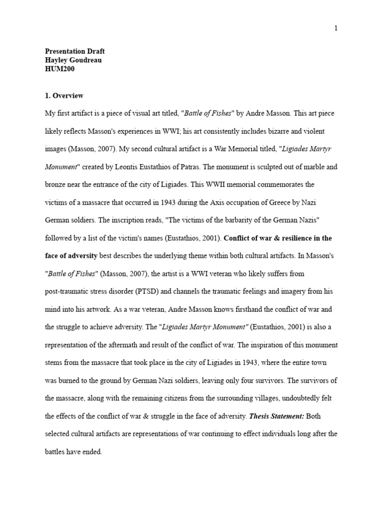 HUM200 Presentation Draft Document, Southern New Hampshire University ...