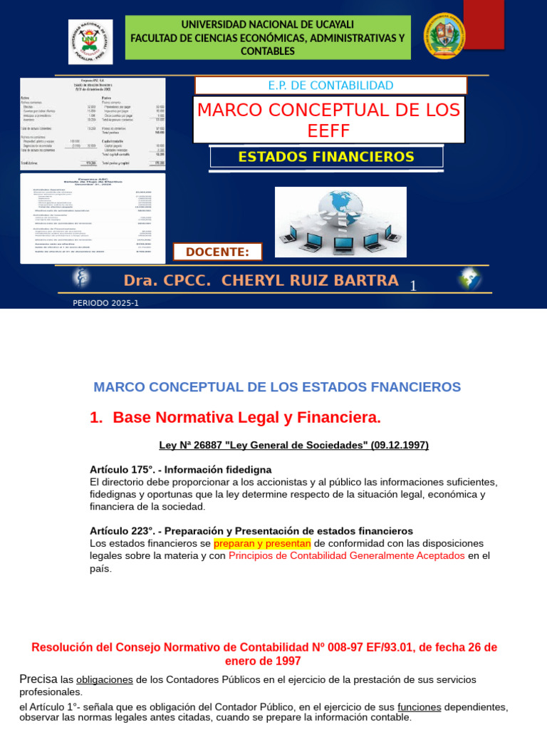 Eeff-Presentación Eeff-Marco Conceptual | PDF | normas internacionales de INFORMACION FINANCIERA ...