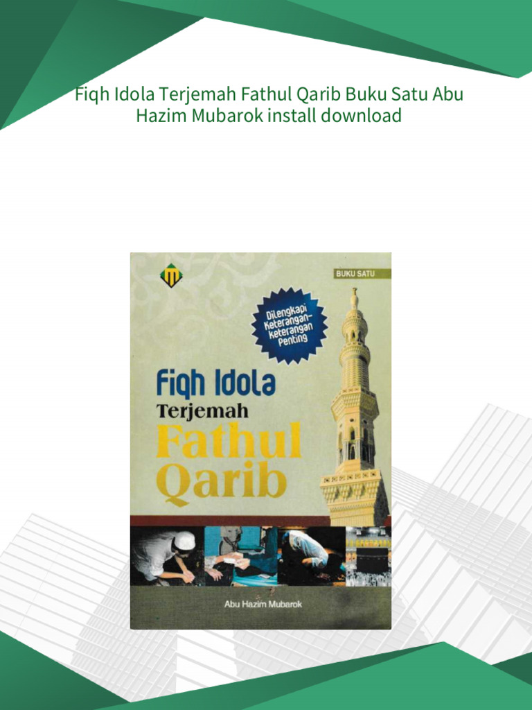 Fiqh Idola Terjemah Fathul Qarib Buku Satu Abu Hazim Mubarok Download | PDF