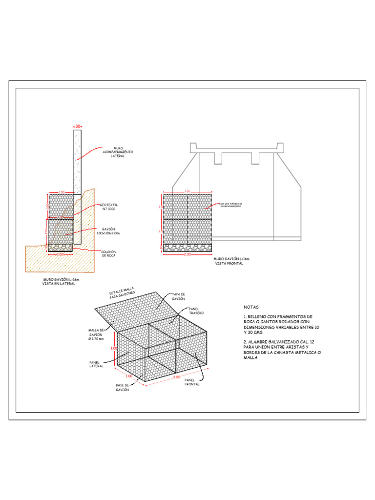Gaviones Detalle | PDF