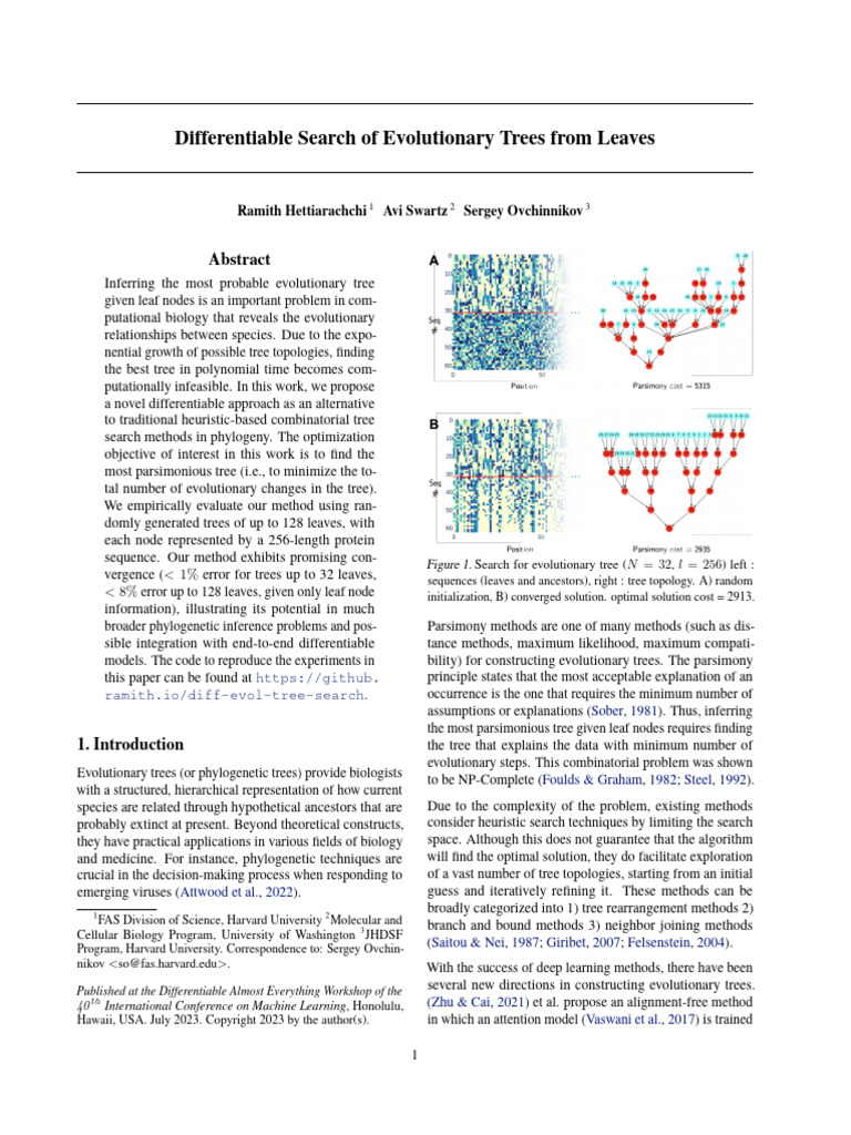 46_Differentiable_Search_of_Ev | PDF | Phylogenetic Tree | Phylogenetics