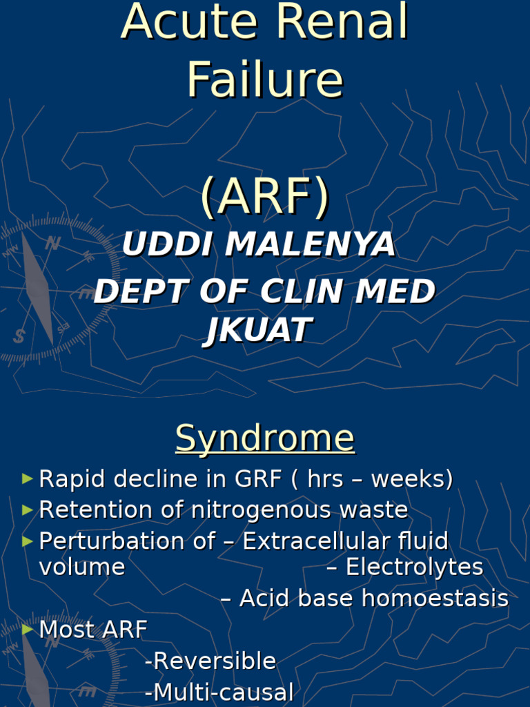 Acute Renal Failure Overview | PDF | Kidney | Clinical Medicine
