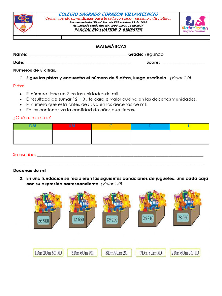 9 Matematicas Kindergraten | PDF | Multiplicación | Matemática Elemental