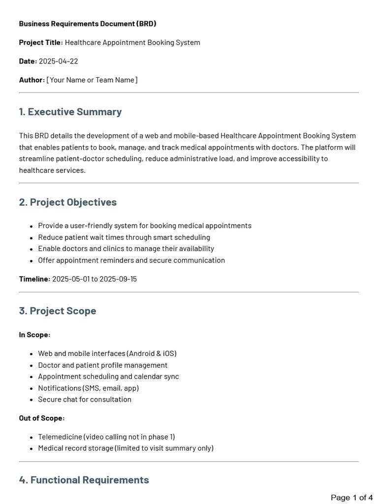 Healthcare Appointment Booking System | PDF | Ios | Computing