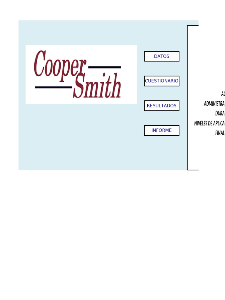 Coopersmith Jovenes | PDF | Autoestima