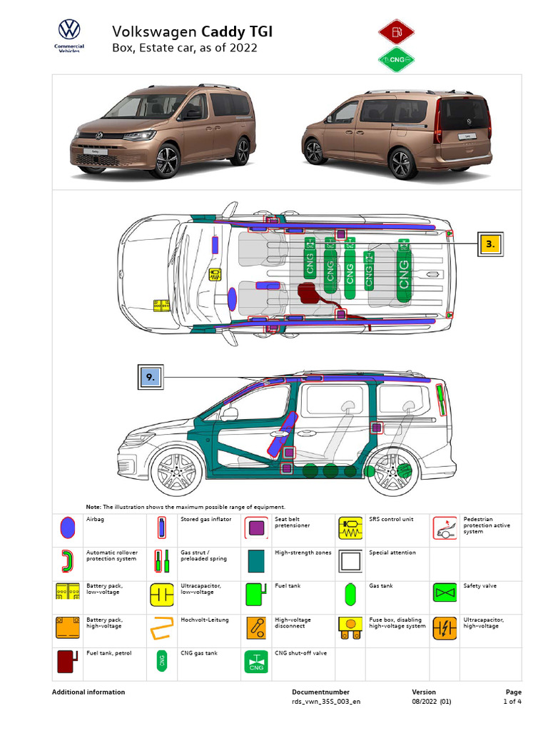 Volkswagen_Caddy_TGI_MPV_2022_5d_CNG_EN | PDF | Vehicles | Airbag