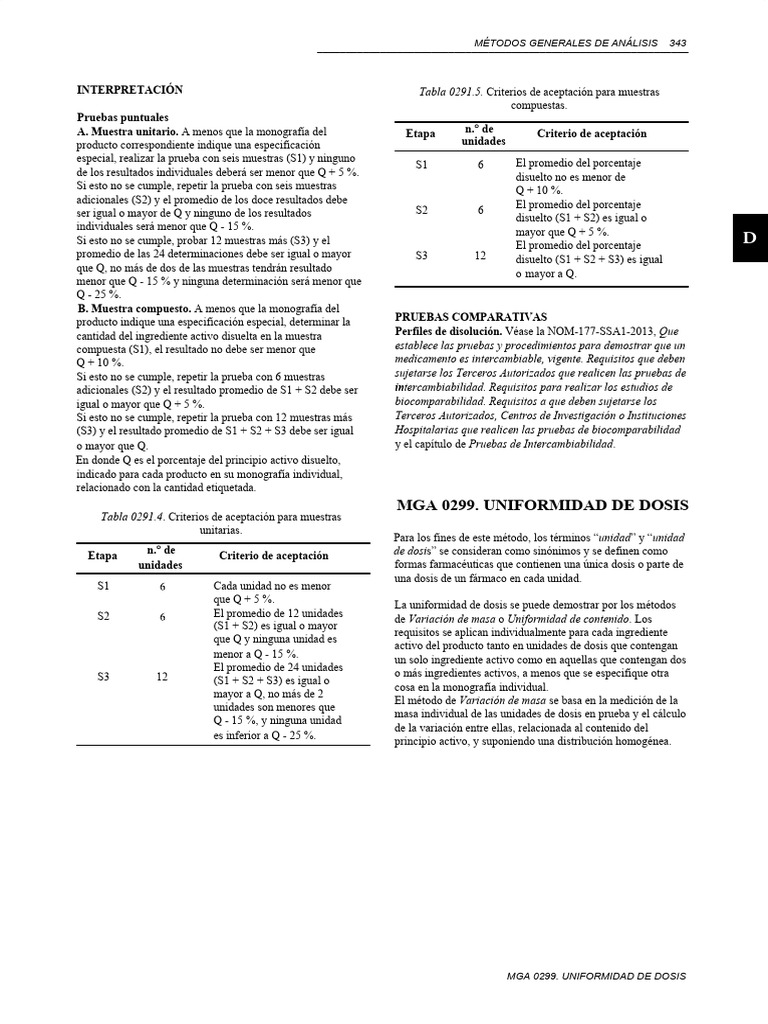 Uniformidad de Dosis en Medicamentos | PDF | Tableta (Farmacia ...