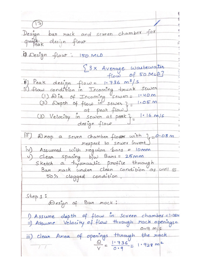 bar rack and screen chamber for | PDF