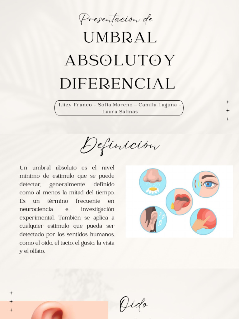 Umbral Absoluto y Diferencial - 20250509 - 074330 - 0000 | PDF ...