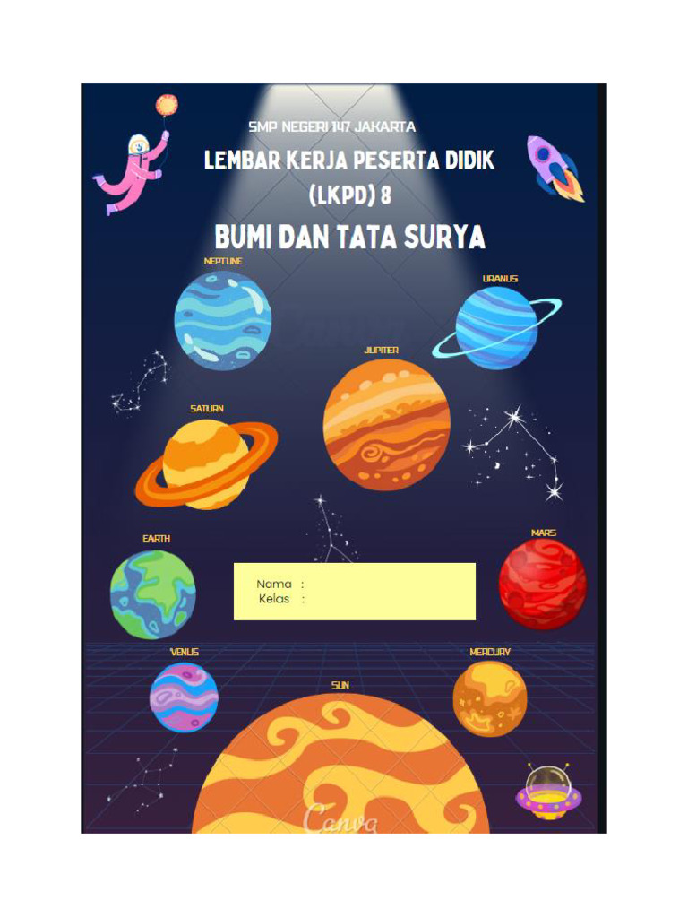 LKPD 8 Bumi Dan Tata Surya | PDF
