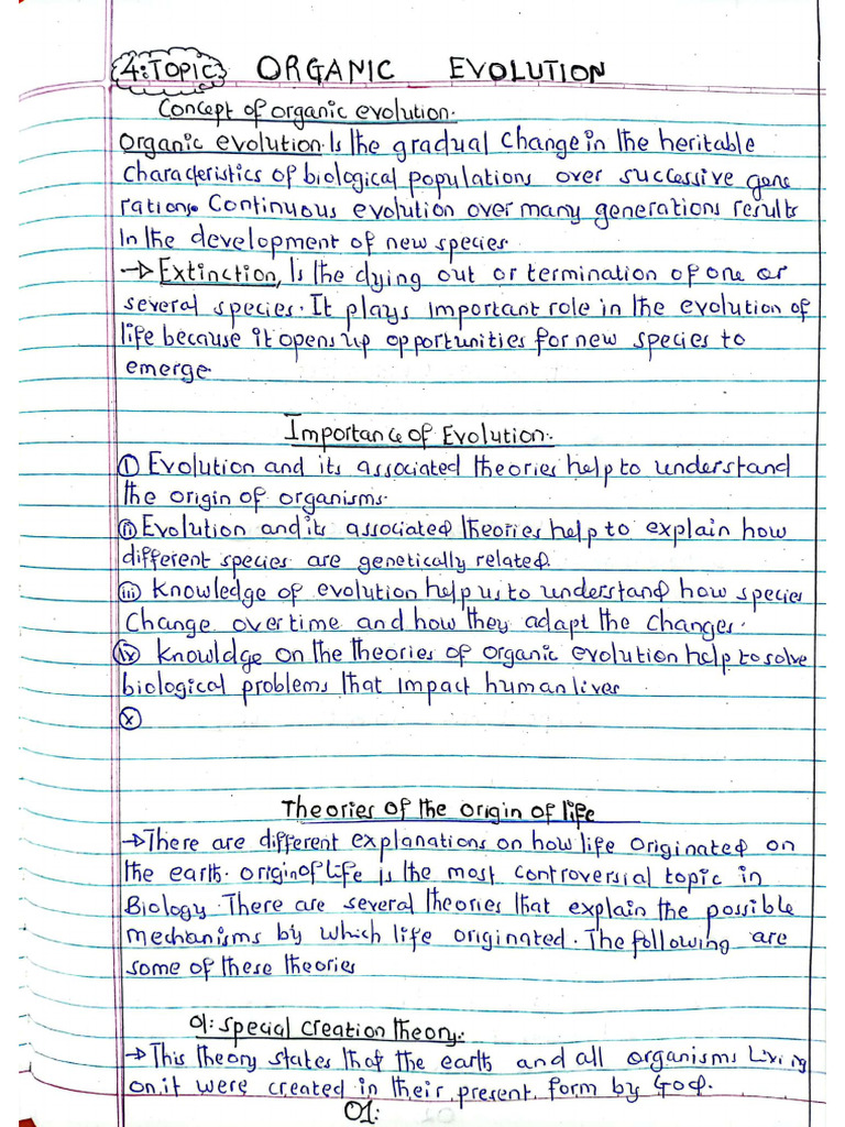 Organic Evolution | PDF