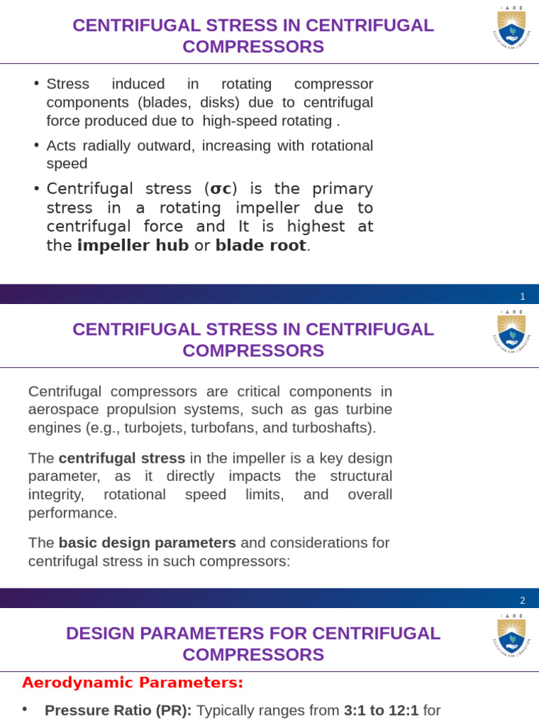 4.Basic design parameters, Centrifugal Stress, | PDF | Physical Sciences | Mechanical Engineering