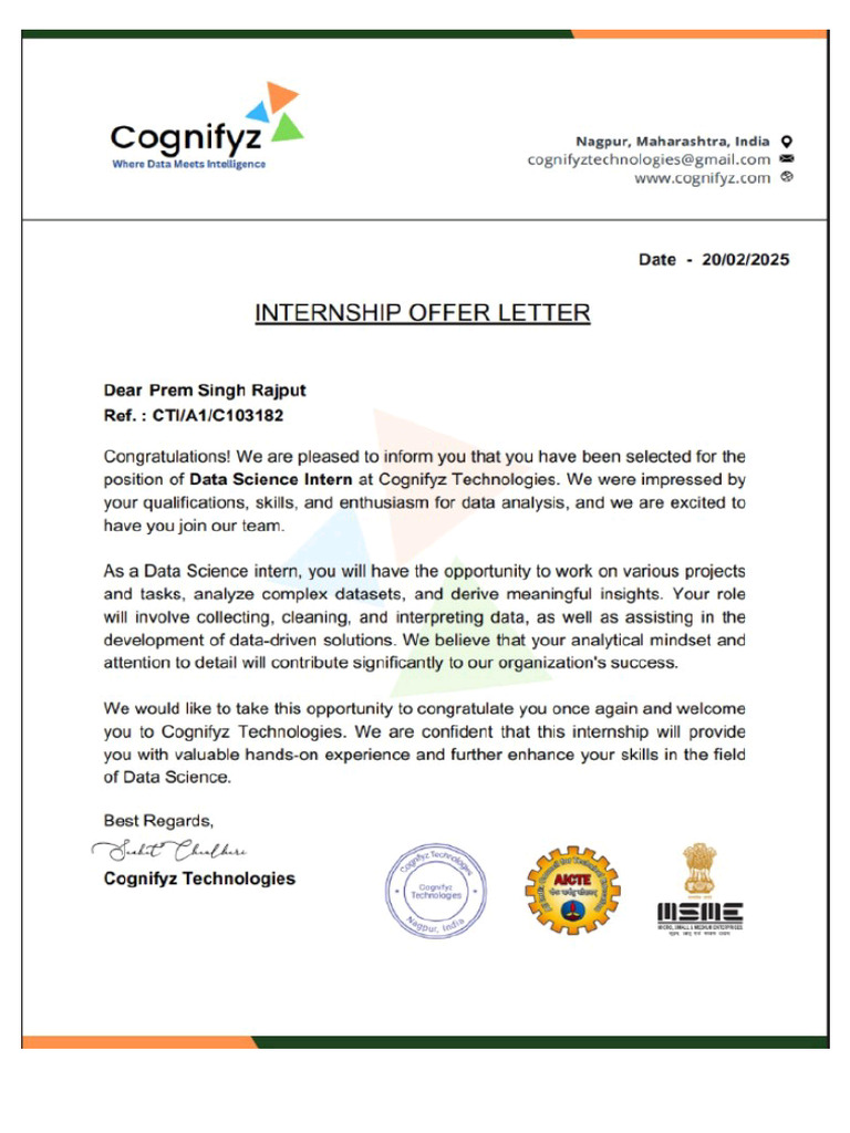 Offerletter | PDF