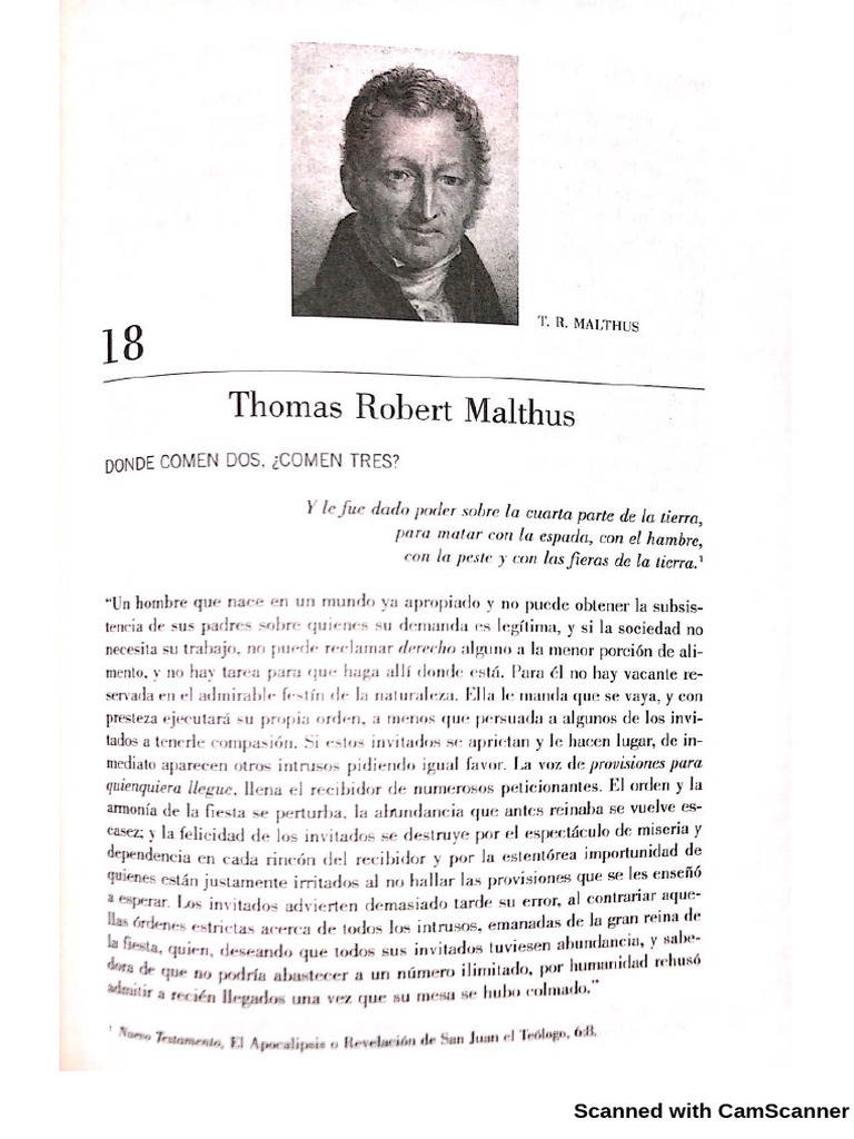 Malthus 18 | PDF