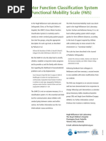 GMFM Score Sheet for Cerebral Palsy | PDF