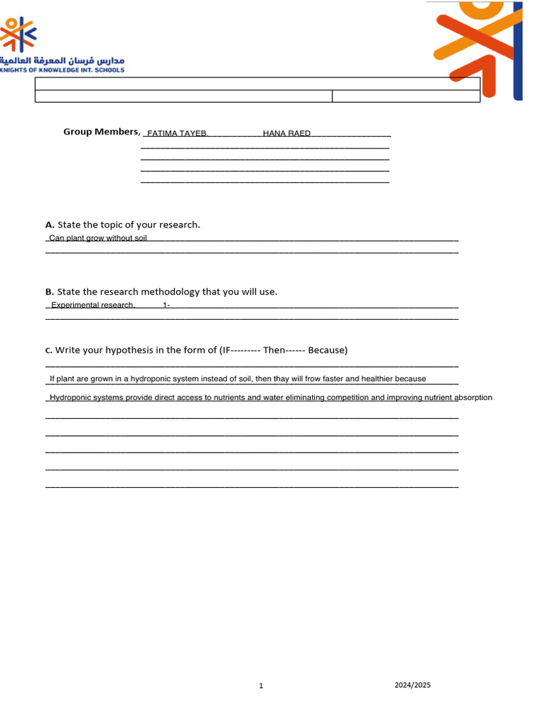 Scientific Research Application | PDF
