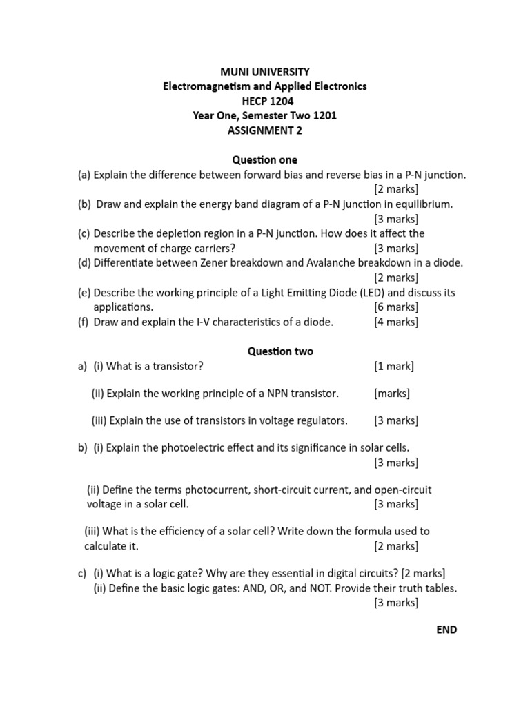 ELECTROMAGNETISM ASSIGNMENT 2 | PDF
