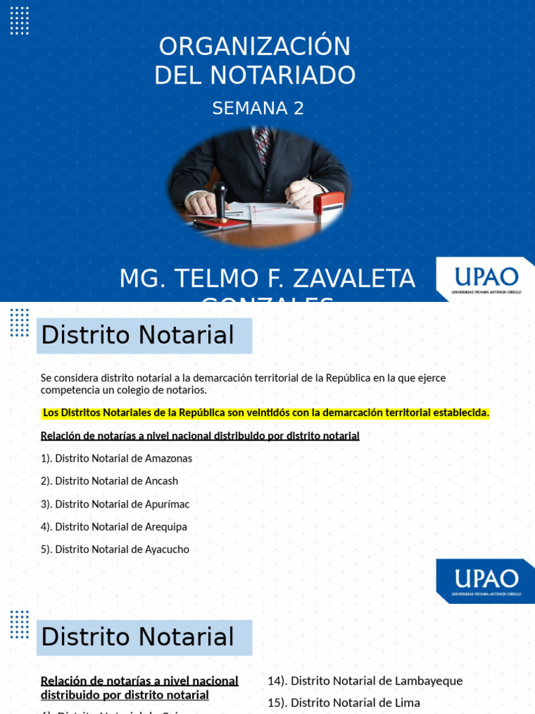 Organización Del Notariado - Instrumentos Púbicos Extraprotocolares - Semana 2 - Upao | PDF ...