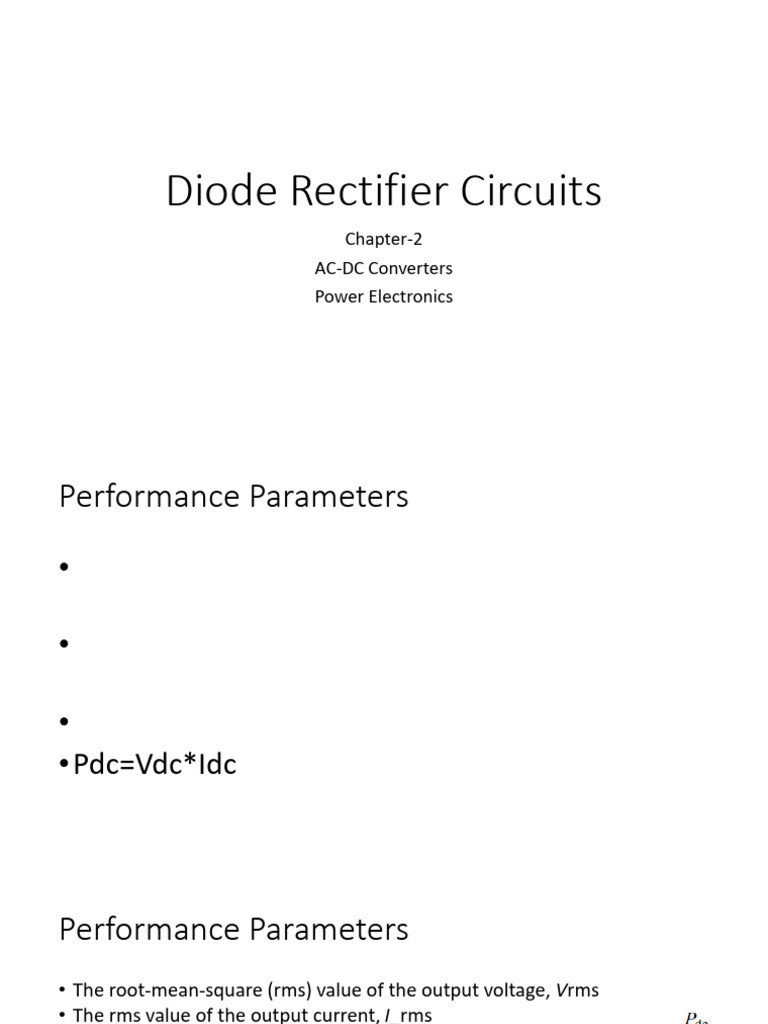 Diode Rectifier Circuits23. | PDF