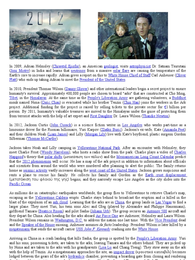 2012 Plot Summary and Comprehension Questions | PDF | Disaster And ...