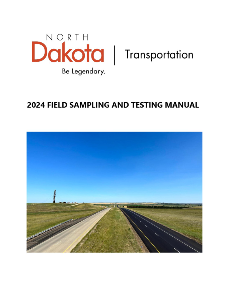 2024 North Dakota Testing Manual | PDF | Concrete | Construction Aggregate