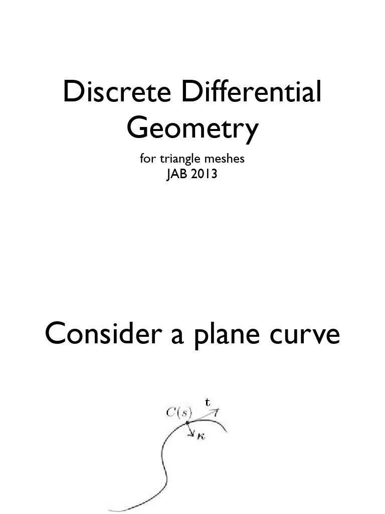 Mean Curvature Laplace Method Triangular Mesh Pdf Curvature Mathematical Analysis