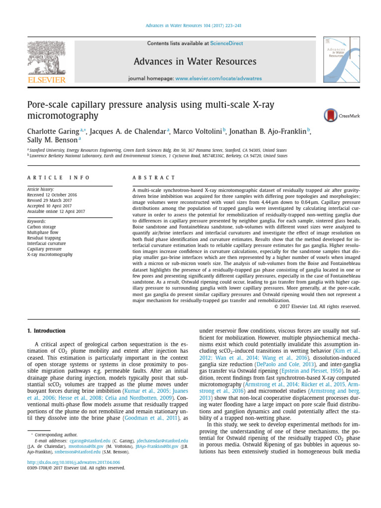 Pore-Scale Capillary Pressure Analysis Using Multi-Scale X-Ray ...