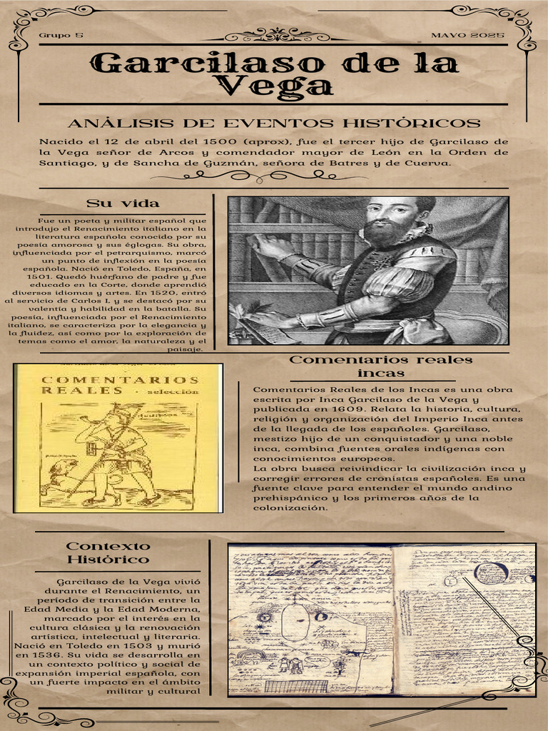 Infografía Newsletter Periódico Histórico Antiguo Marrón | PDF ...
