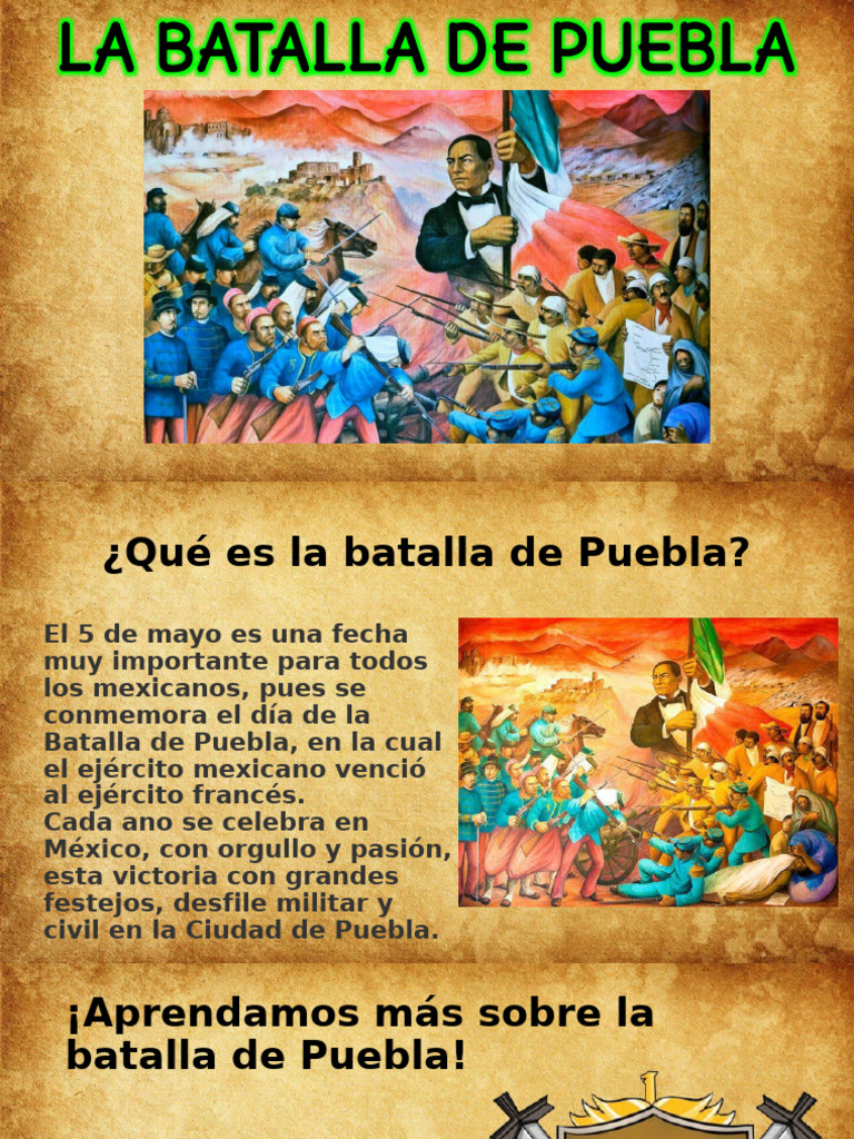 ⚔PPTX BATALLA DE PUEBLA⚔ | PDF