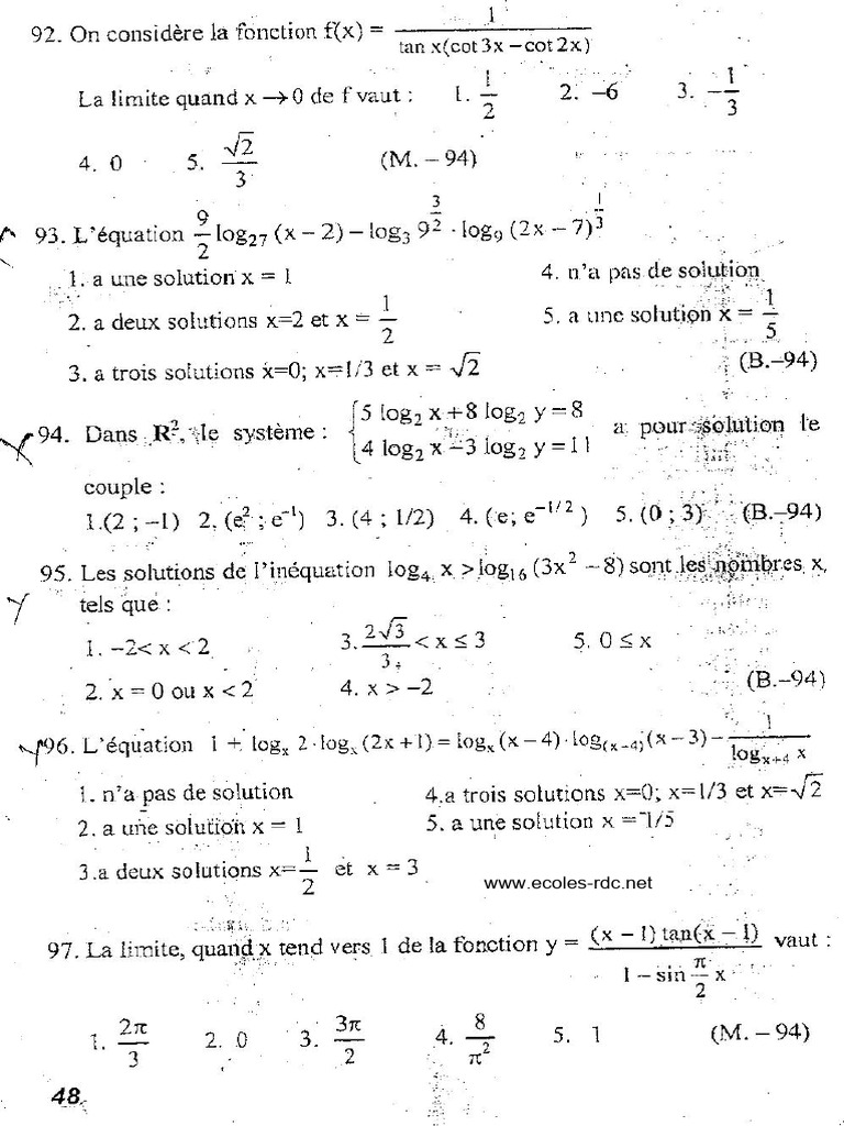 Math Exercices p48 | PDF