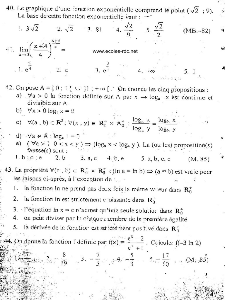 Math Exercices p41 | PDF