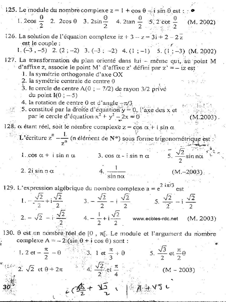 Math Exercices p30 | PDF