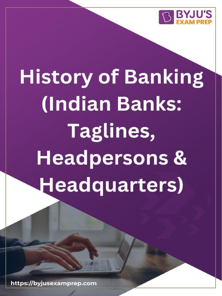 History - of - Banking - Indian - Banks - Taglines - Headpersons ...