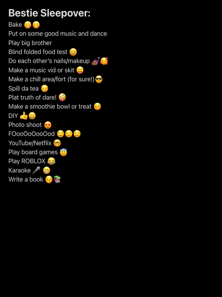 Bestie Sleepover | PDF