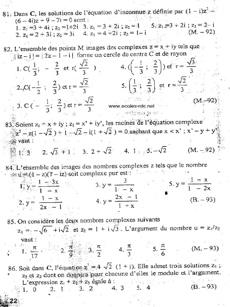 Math Exercices p22 | PDF