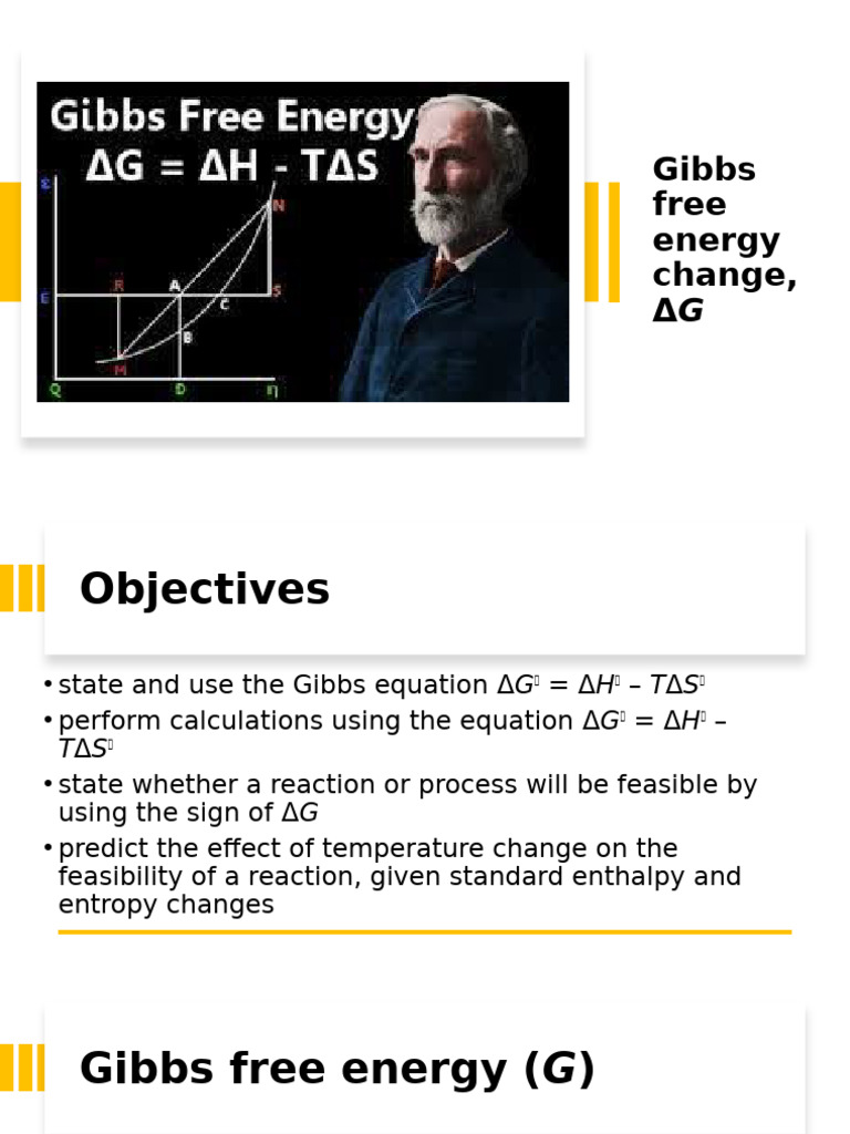 9701 Gibbs Free Energy | PDF | Gibbs Free Energy | Chemical Reactions