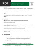 Procedimiento para El Control de Sellos de Seguridad y Precintos | PDF ...