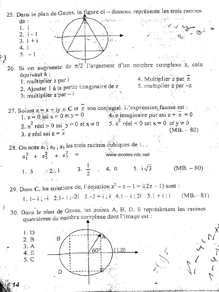 Math Exercices p14 | PDF