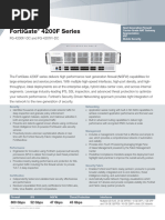 Fortigate 200F Series: Data Sheet | PDF | Computer Network | Cloud Computing