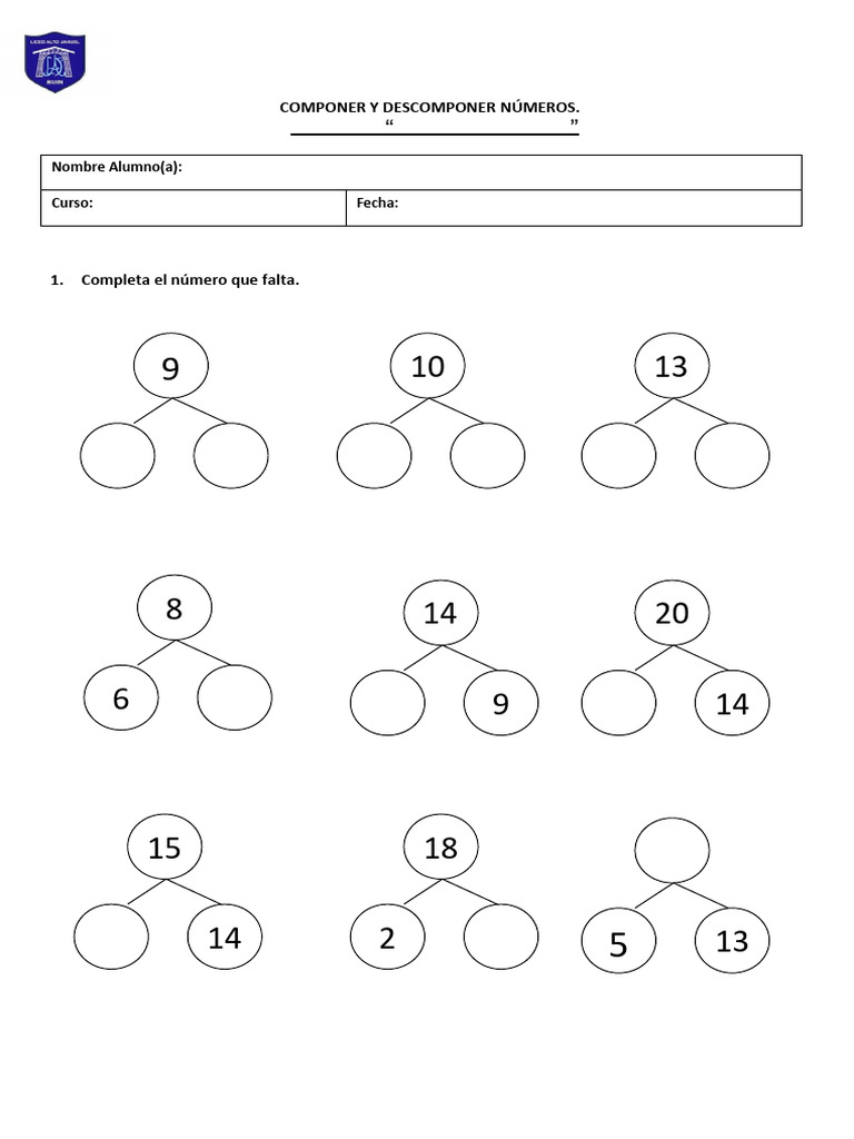 GUIA #4 Componer-y-Descompone. | PDF