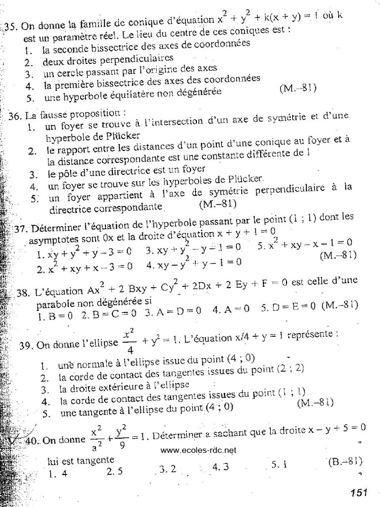 Math Exercices p151 | PDF