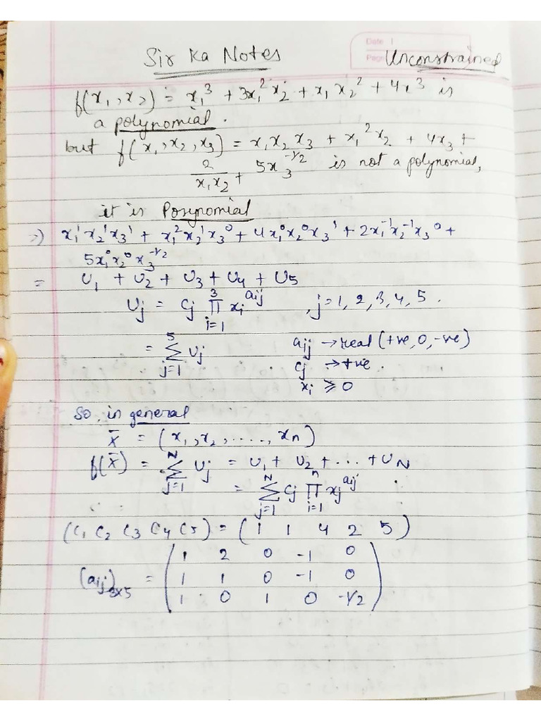 Geometric Programming | PDF