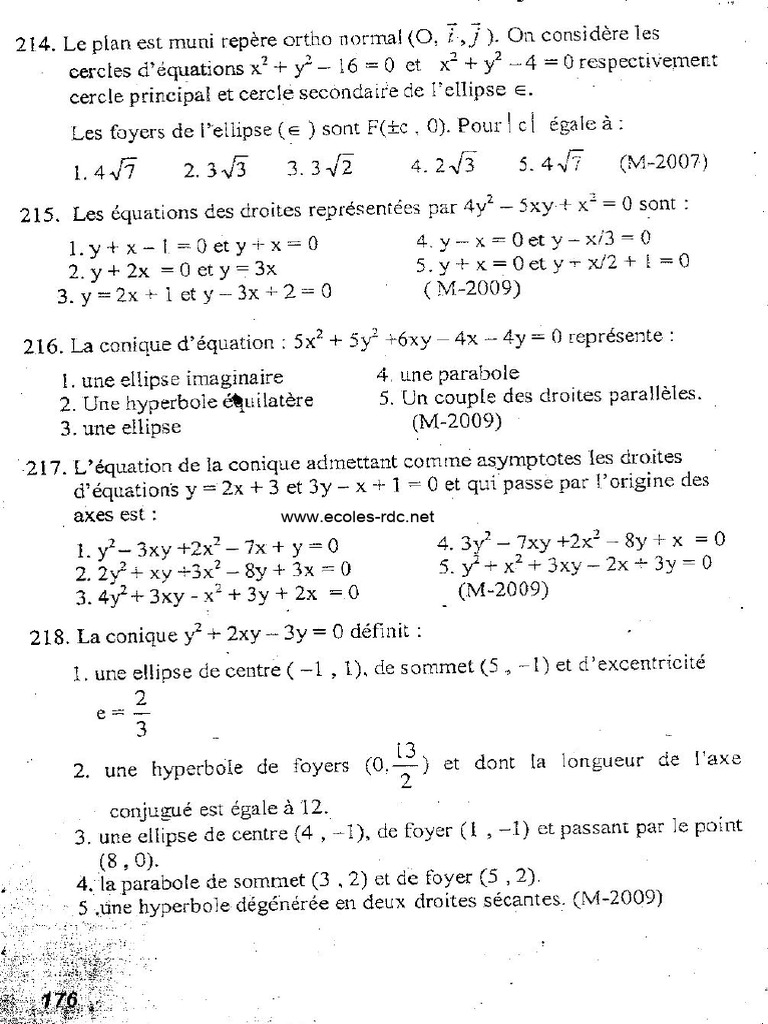 Math Exercices p176 | PDF