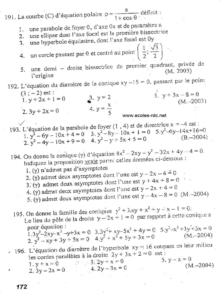 Math Exercices p172 | PDF