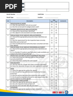 PTW Audit Checklist - ENG | PDF | Risk Assessment | Audit