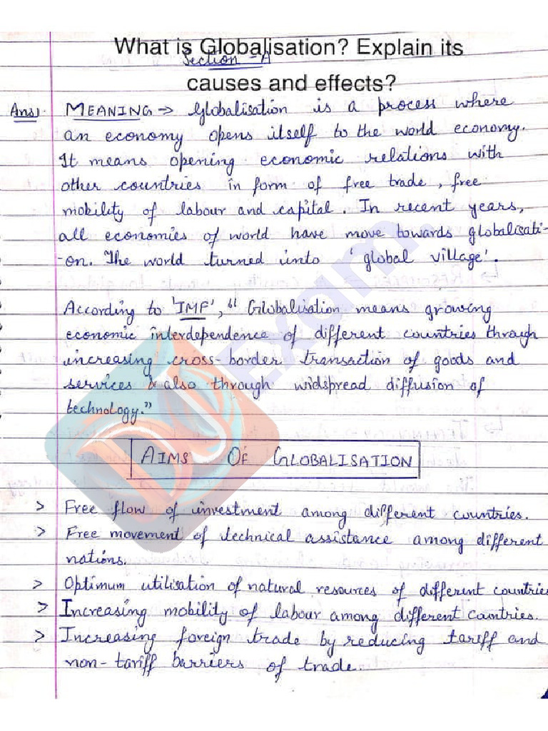 International Business Complete Handwritten Notes Du DuExam | PDF